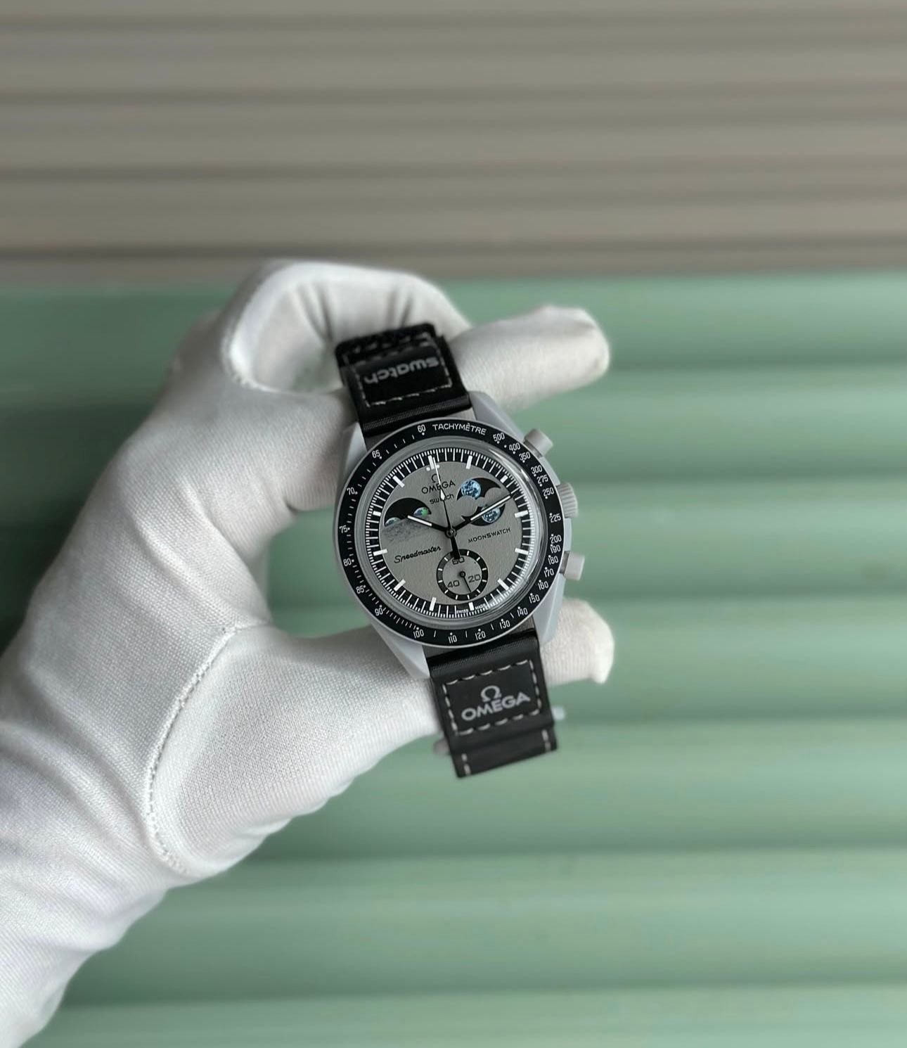 Omega Moon Phase Swatch Watch – wristspot.in