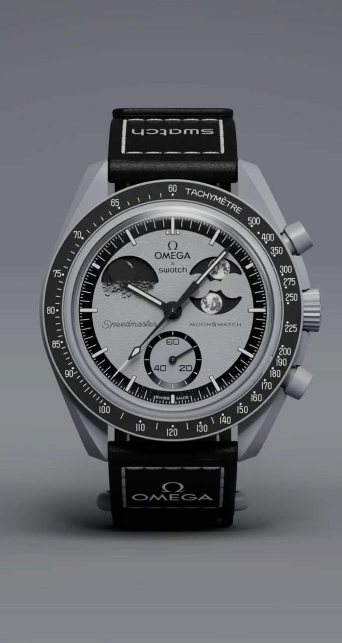 Omega Moon Phase Swatch Watch – wristspot.in